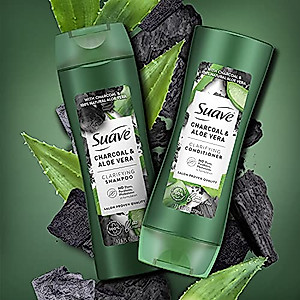Suave Professionals Clarifying Shampoo for Oily Hair Charcoal Aloe Vera Paraben Free 12.6 oz