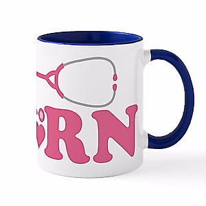 CafePress Heart RN Stethoscope Mug Ceramic Coffee Mug, Tea Cup 11 oz