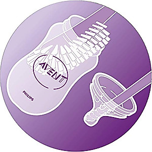 Philips Avent Natural Baby Bottle Slow Flow Nipple, 1M+, 4pk, Flow 2, SCF652/43