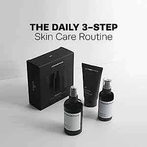 HommeFace Daily Trio Skin Care Set for Men, 3-Step Routine