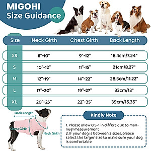MIGOHI Dog Anxiety Vest, Adjustable Dog Calming Vest with Reflective Trims, Breathable Anti-Anxiety Shirt Dog Anxiety Relief Jacket Wrap, Dog Safety Vest for Thunderstorm Travel Fireworks Pink XS