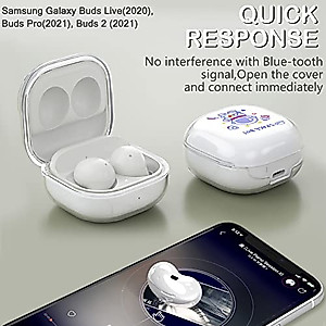 Cute Astronaut Case for Samsung Galaxy Buds 2 Cover (2021)/Buds Pro Case(2021)/Buds Live Case(2020) with Funny Spacemen Keychain for Men Girls Kids,Clear Shockproof Protective Soft Silicone Cover