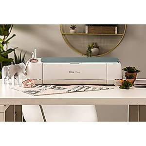 Cricut Maker - Smart Cutting Machine - With 10X Cutting Force, Cuts 300+ Materials, Create 3D Art, Home Decor & More, Bluetooth Connectivity, Compatible with iOS, Android, Windows & Mac, Blue