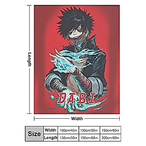 Da-bi Blanket Anime Soft Micro Flannel Guilt Warm Throw Blanket Couch Sofa Bed Living Room Blanket for Men Women Gifts 40"x50"