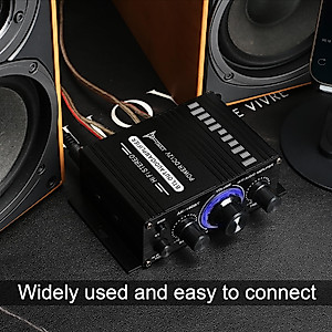 AK-160 Bluetooth Amplifier 18W+18W Power Output with 12V/3A DC Power Supply,2.0 Channels Bluetooth Amplifier Supports Bluetooth/RCA Input
