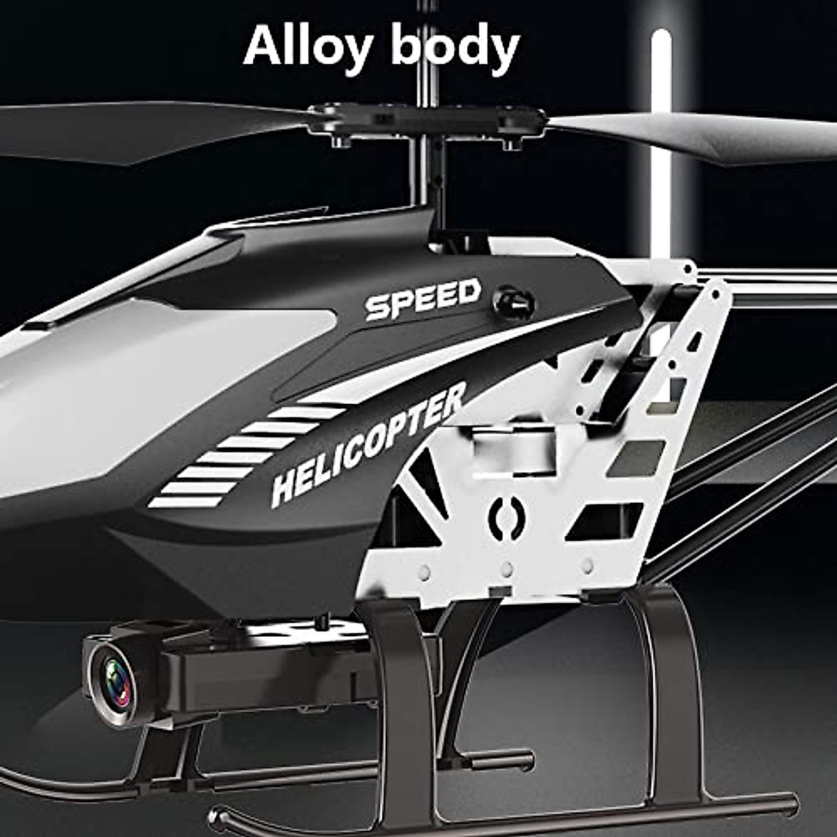 ZAVEIOP Large 50cm HD Camera RC Helicopter 4CH Pneumatic Fixed High Helicopter Alloy Body RC Plane Real-time Camera is Prepared to Take Off RC Glider Beginner Entry Level Flight Toy
