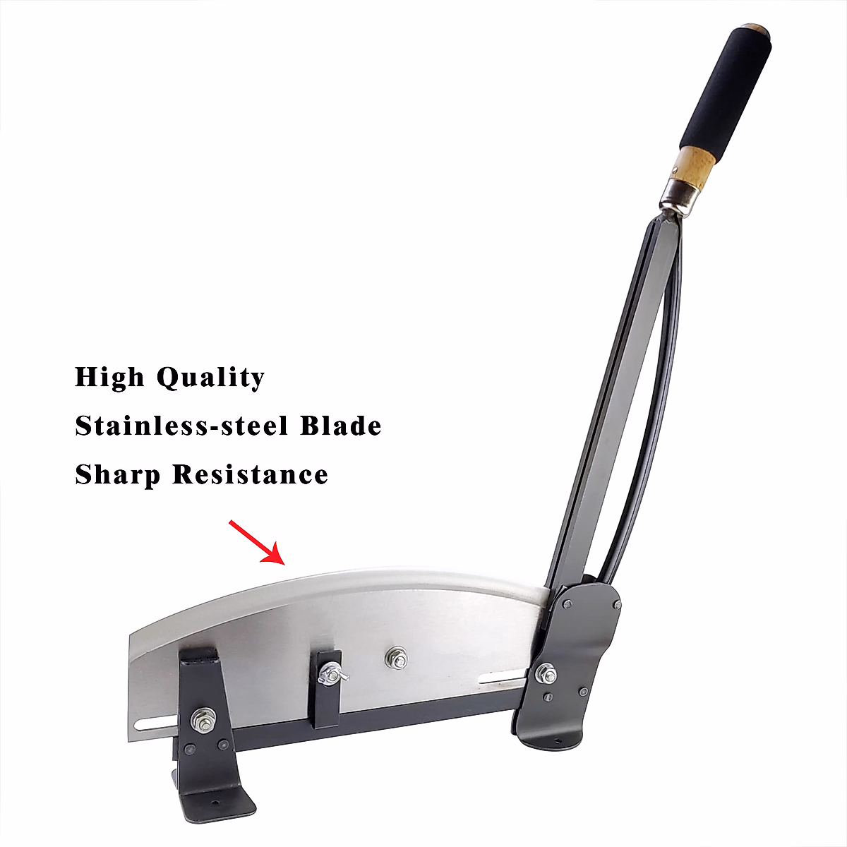 Fresh Flower Stem Cutter, Stainless-Steel Flower Cutters for Stems, Heavy Duty 14 Inch Blade with Safety Latch, Commercial Grade Table Mountable Cutting Machine for Florists, Farmer, Floral Shop Use