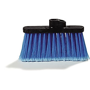 Carlisle FoodService Products 3685314 Duo-Sweep Light Industrial Broom Head, 4" Long Blue Synthetic Bristles, 13" W x 7" H Overall
