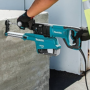 Makita HR2661 1" AVT Rotary Hammer, Accepts Sds-Plus Bits, w/Hepa Dust Extractor (D-Handle), Blue