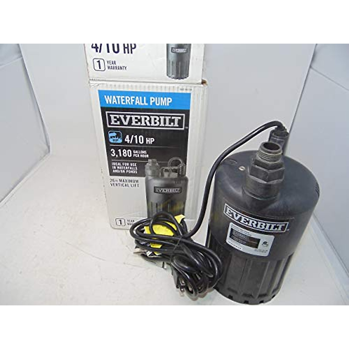 Everbilt 4/10 HP Waterfall Utility Pump-SUP80-HD