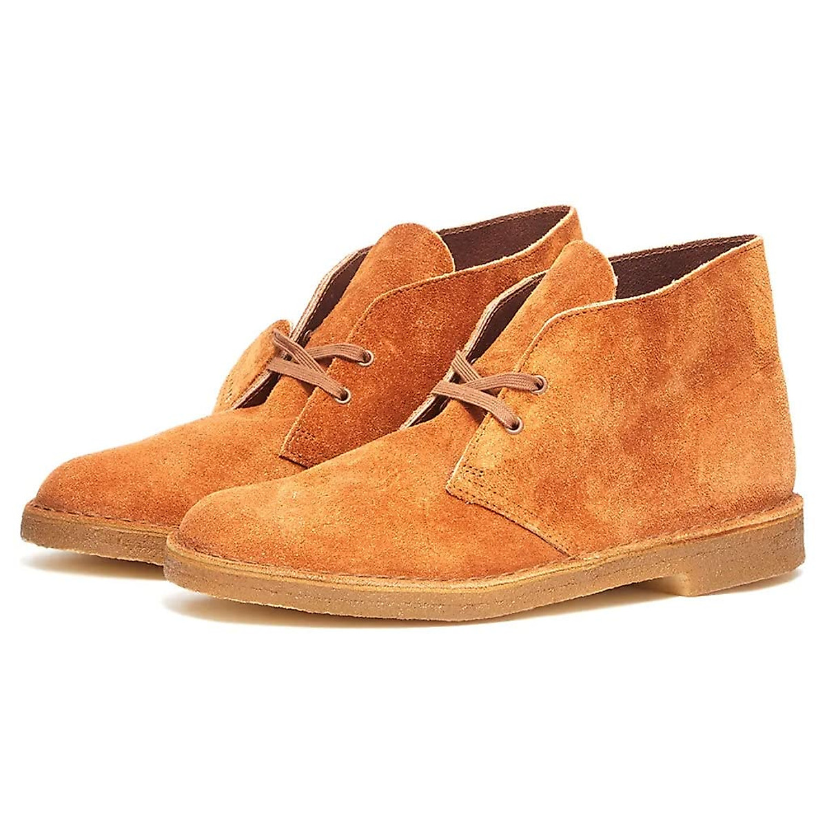 Clarks ORIGINALS Mens Desert Boot Suede Leather Ginger Hairy Boots 10 US