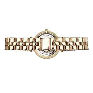 Lucky Brand Watches for Women Fashion Stainless Steel Crystal-Accented Minimalist Quartz Movement Women's Wrist Watches Bracelet Gift Box Set (Gold)