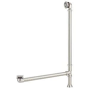 Signature Hardware 946174-63-T Rosalind 63" Acrylic Soaking Clawfoot Tub with Pre-Drilled Overflow Hole, Imperial Feet and Tap Deck