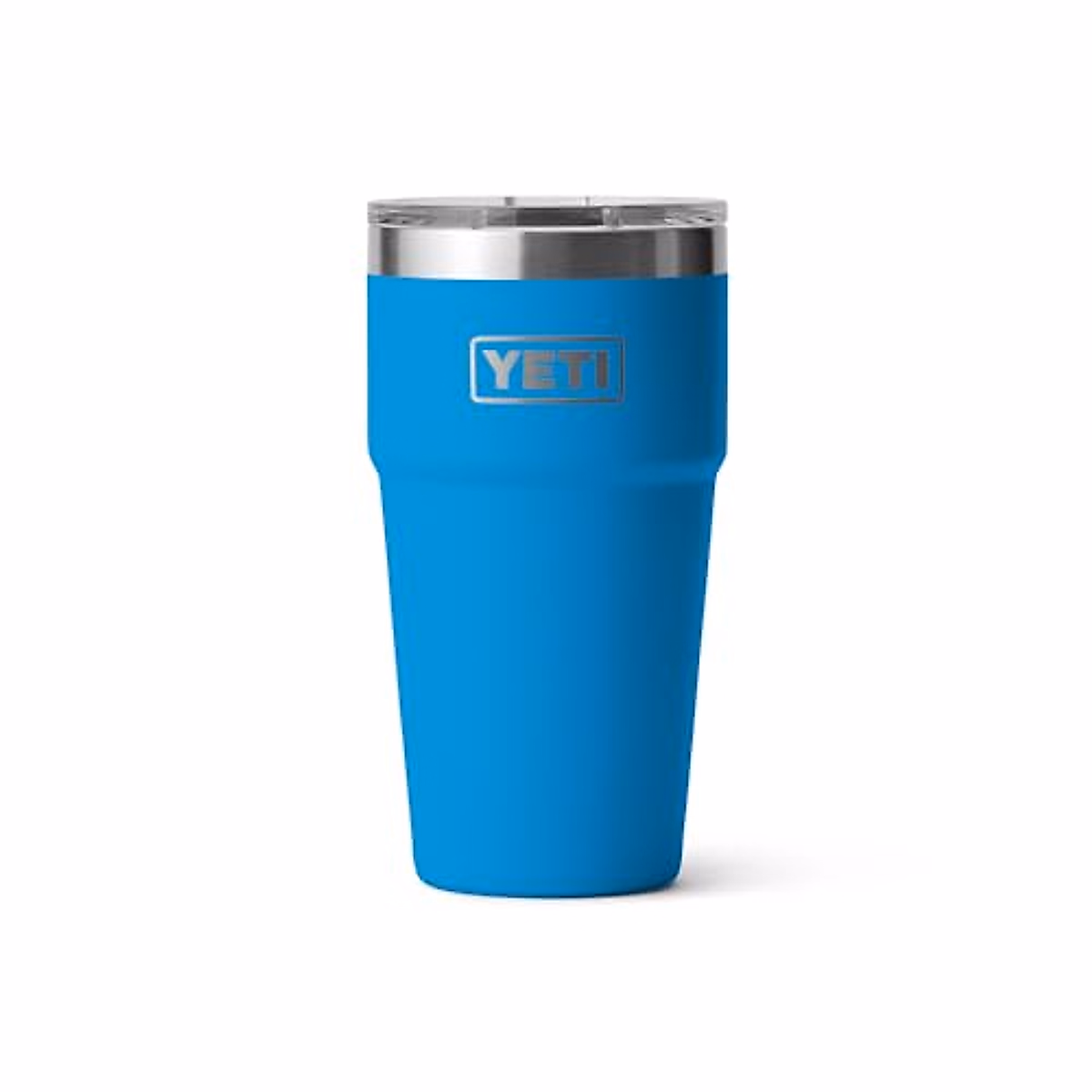 YETI Rambler 20 oz Stackable Tumbler, Stainless Steel, Vacuum Insulated with MagSlider Lid, Big Wave Blue