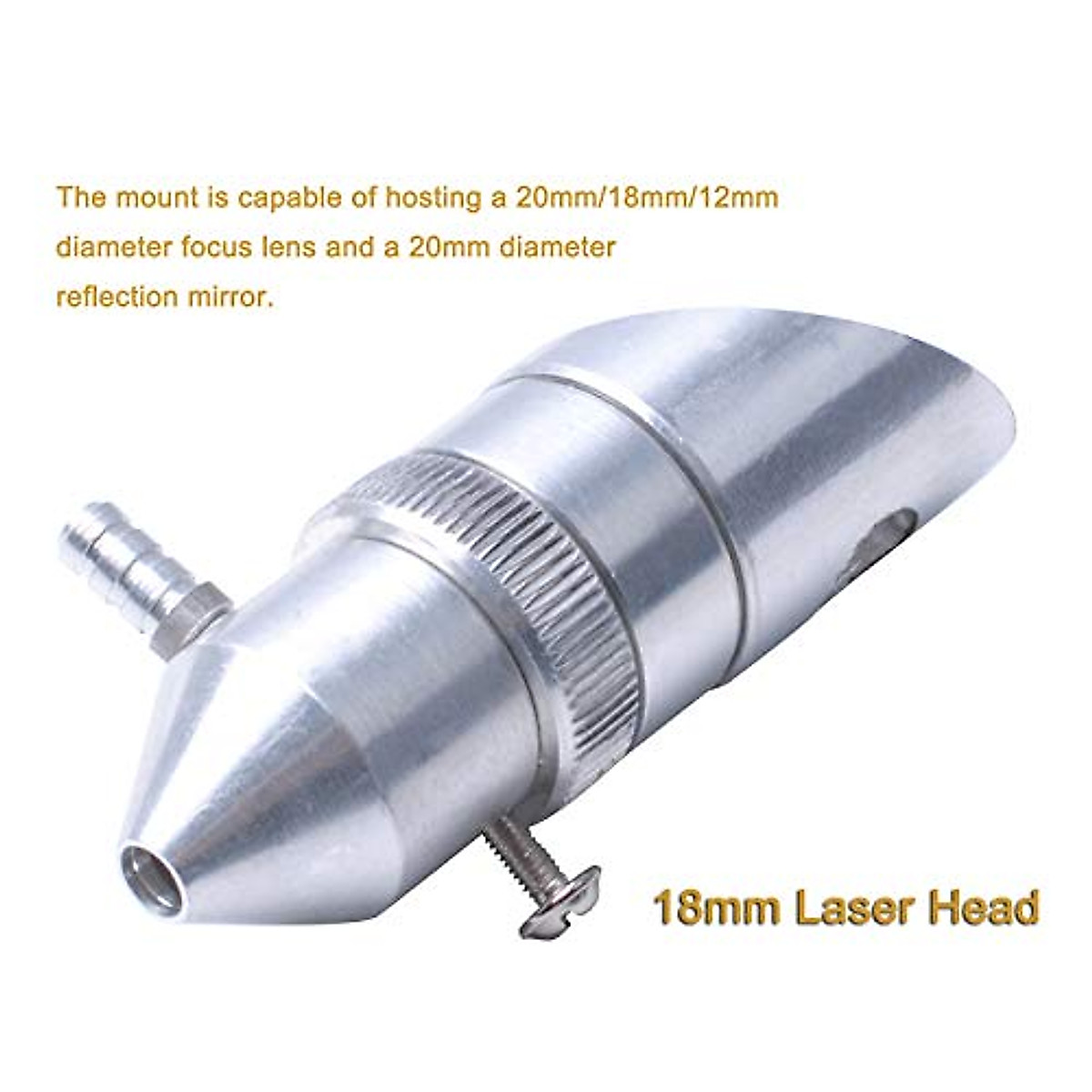 12mm/18mm/20mm Laser Head w/Air Assisted for K40 D40 Laser Engraving Cutting Machine