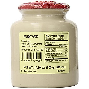 Pommery Meaux Mustard Stone Jar, 17.6-Ounce