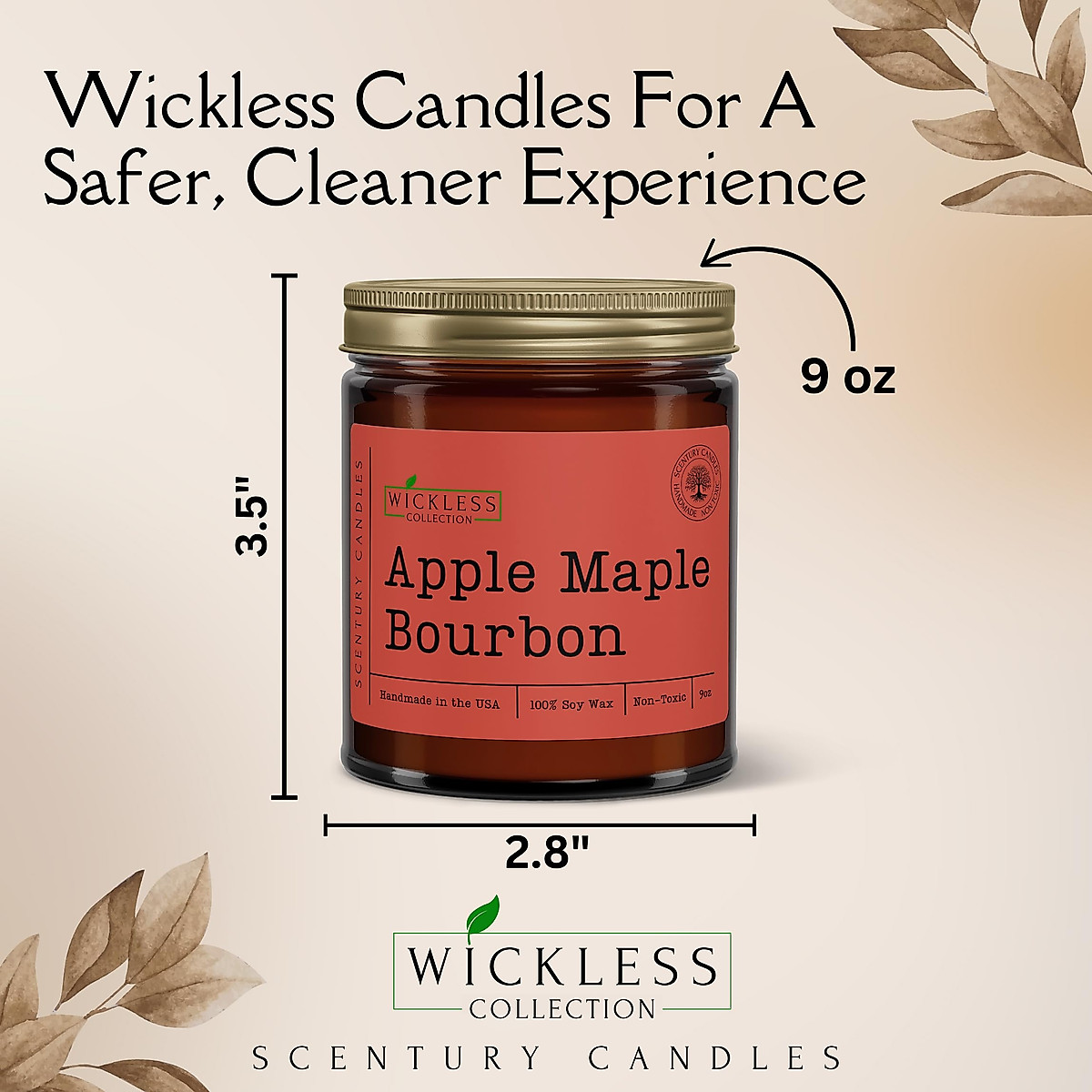 Wickless Candles For Candle Warmer Lamp, Many Scents To Choose, 100% Non-Toxic Soy Wax, Scented Candle Melts For Warming Plate, Handmade In The USA (Citrus Sunshine)