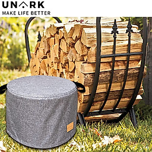 Fire Pit Cover For Solo Stove Cover Yukon 27 Inch ,Solo Stove Bonfire Cover Yukon Grey 27 Inch,Yukon Solo Stove Cover,Heavy Waterproof Protective Solo Stove Accessories,Solo Stove Yukon Cover