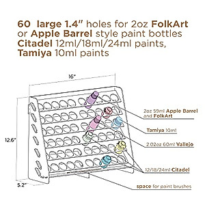 1 x Wall Citadel 60 holes + 1 x Corner Paint Rack Organizer