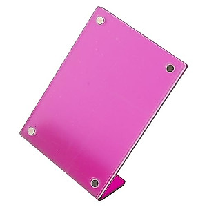 Slanted Back Photo Frame, Self Standing Photo Frame Durable Wide Application for Business Cards for Livingroom (Purple)