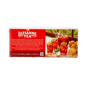 Luzianne Sweet Tea, 3-4.27 Oz Boxes, 66 Family Size Tea Bags (22 bags per box), Pre-Sweetened and Zero Calories- 3 Pack Bundled with a JFS Recipe Card