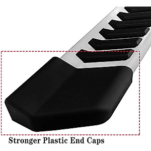 COMNOVA Pair Running Board Nerf Bar for 15-24 Ford F150 Crew Cab(4 Full Size Doors) Side Steps,Width 6 Inches V Style (15-20 Ford F150 Superduty Crew Cab)