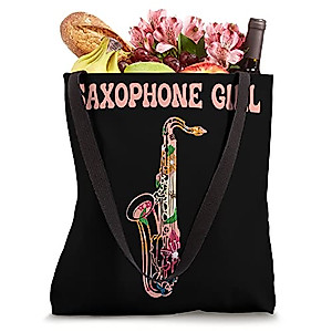 Funny Sxophone Player Saxophonist Jazz - Saxophone Girl Tote Bag