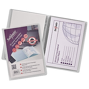 Snopake A5 Presentation Display Book 20 Pockets – Clear, Pack of 1