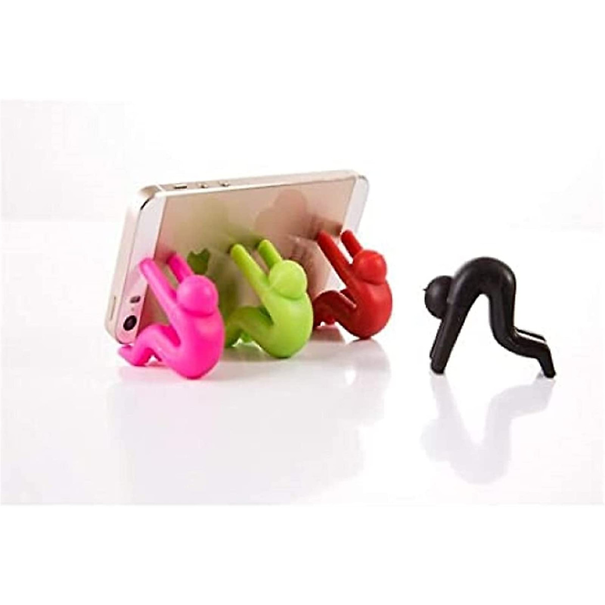 QBOMB Silicone Lid Lifters, 6PCS Spill-Proof Silicone Lid Lifters for Soup Pot,Pot Lid Lifts Creative Cute People Shape Kitchen Tools,Kitchen Tools Lid Stand