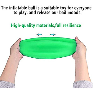 Deashun 47'' Water Filled Bubble Ball for Adults & Children Toy Beach Garden Ball Funny Inflatable Water Ball Soft Rubber Ball Jelly Balloon Balls for Outdoor Indoor Party