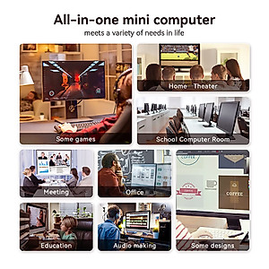 Beelink 8-Core AMD Ryzen 7 5800H Mini PC SER5 MAX |16GB DDR4|500GB NVMe M.2 SSD|Triple Display 4K@60Hz Output,Wi-Fi 6|RJ45 |Bluetooth 5.2|W-11 Gaming Office Mini Computer