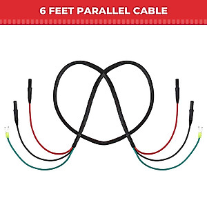 BougeRV Generator Parallel Cables for Honda EU2200i EU 2200IC Companion EU1000i EU3000 Handi EU3000is,Accessories Replacement for Honda 08E93-HPK123HI for iPower SUA 2000 iV Black