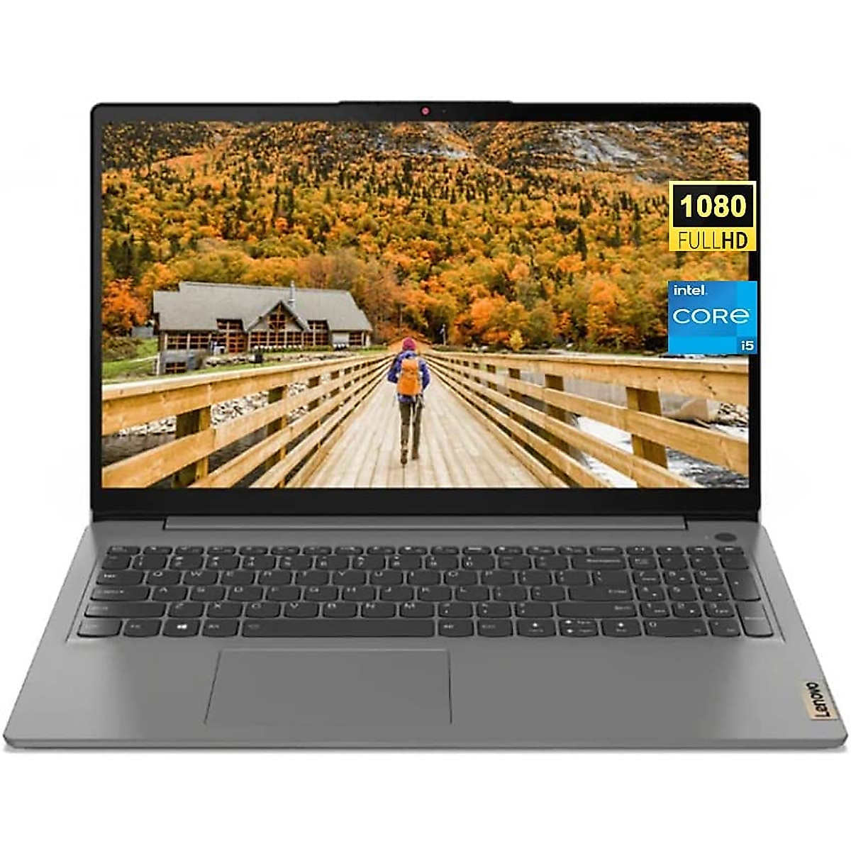 Lenovo IdeaPad 3 14" FHD Laptop, 11th Gen Intel 4-Core i5-1135G7, Intel Iris Xe Graphics, 8GB RAM 512GB SSD, Fingerprint Reader, Webcam, WiFi, HDMI, Windows 11 Home, Gray