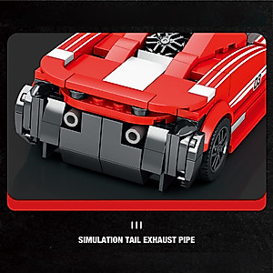 MISINI 680 Speed Racing Car Building Blocks Set, MOC Sports Car Building Kit, Cool Toy for Kids，Boys, and Girls Ages 6+, Gifts Building Blocks Set Car(355 Pcs)