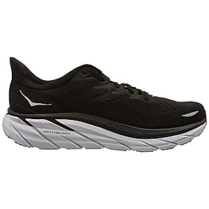 HOKA ONE ONE Clifton 8 Womens Shoes Size 8, Color: Black/White