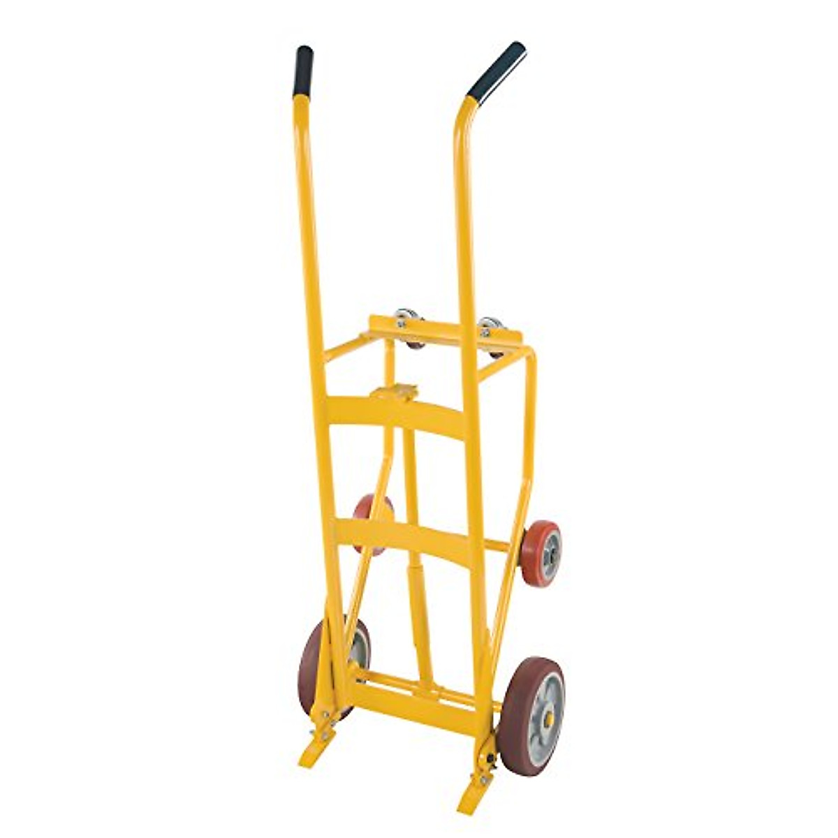 Vestil RDBT-PO Drum Truck with Dual Handle, Polyolefin Wheels, 1000 lbs Load Capacity, Overall L x H (in.) 20-1/16 x 60-5/8"