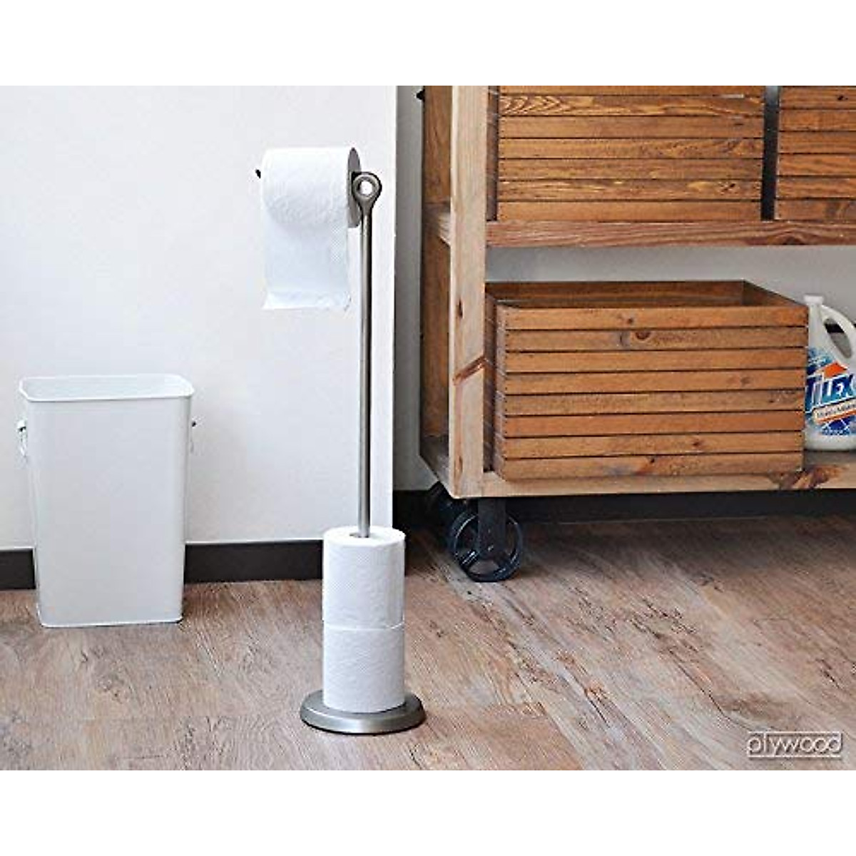 Umbra 023320-410 Tucan Toilet Paper Stand with Reserve, Nickel