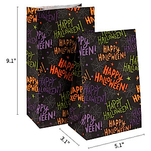 SUNCOLOR Pack of 30 Halloween Treat Bags for Kids Party Favor Bags Goodie Bags