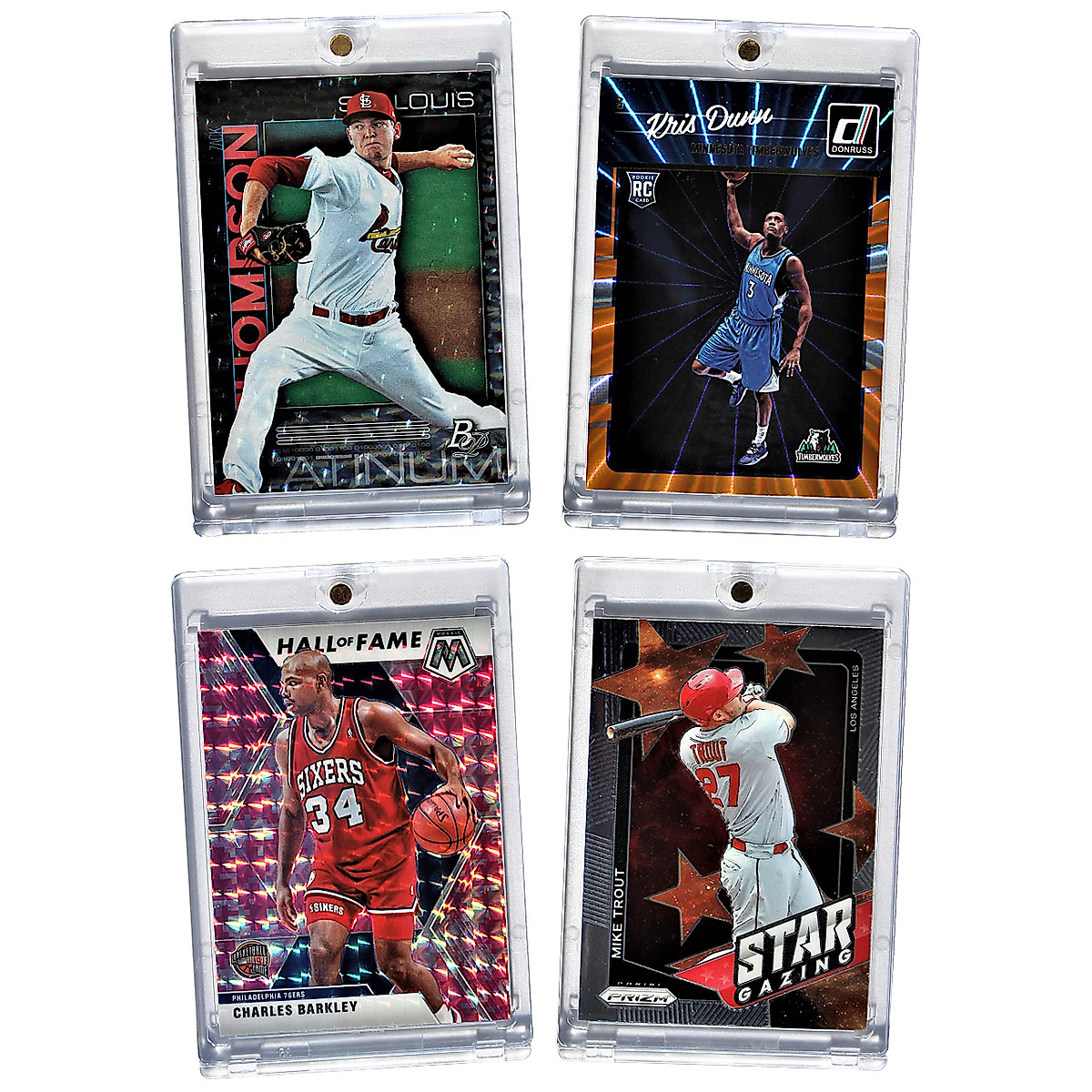 UVBLOC One Touch Card Holder (5 Pack) 35pt Magnetic Baseball Card Sleeves Pro Hard Case Protectors for Trading Football Basketball Sports Pokemon Cards