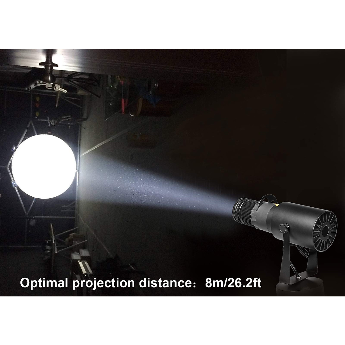 MOUNTAIN ARK 15W LED White Spot Light, Round Glass, Manual Focus, 4 Apertures, Great for Parties, Weddings, Bars