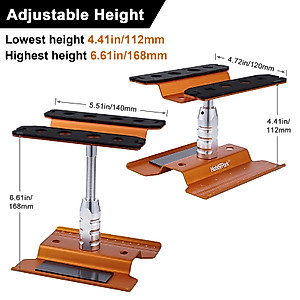 Hobbypark RC Car Work Stand with Weight Aluminum Repair Station Lift for 1/8 1/10 1/12 Scale Traxxas TRX4 Axial Arrma Redcat Losi RC Crawler Monster Truck Buggy