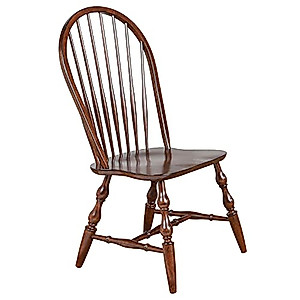 Sunset Trading 7 Piece Andrews Butterfly Leaf Dining Set, Chestnut