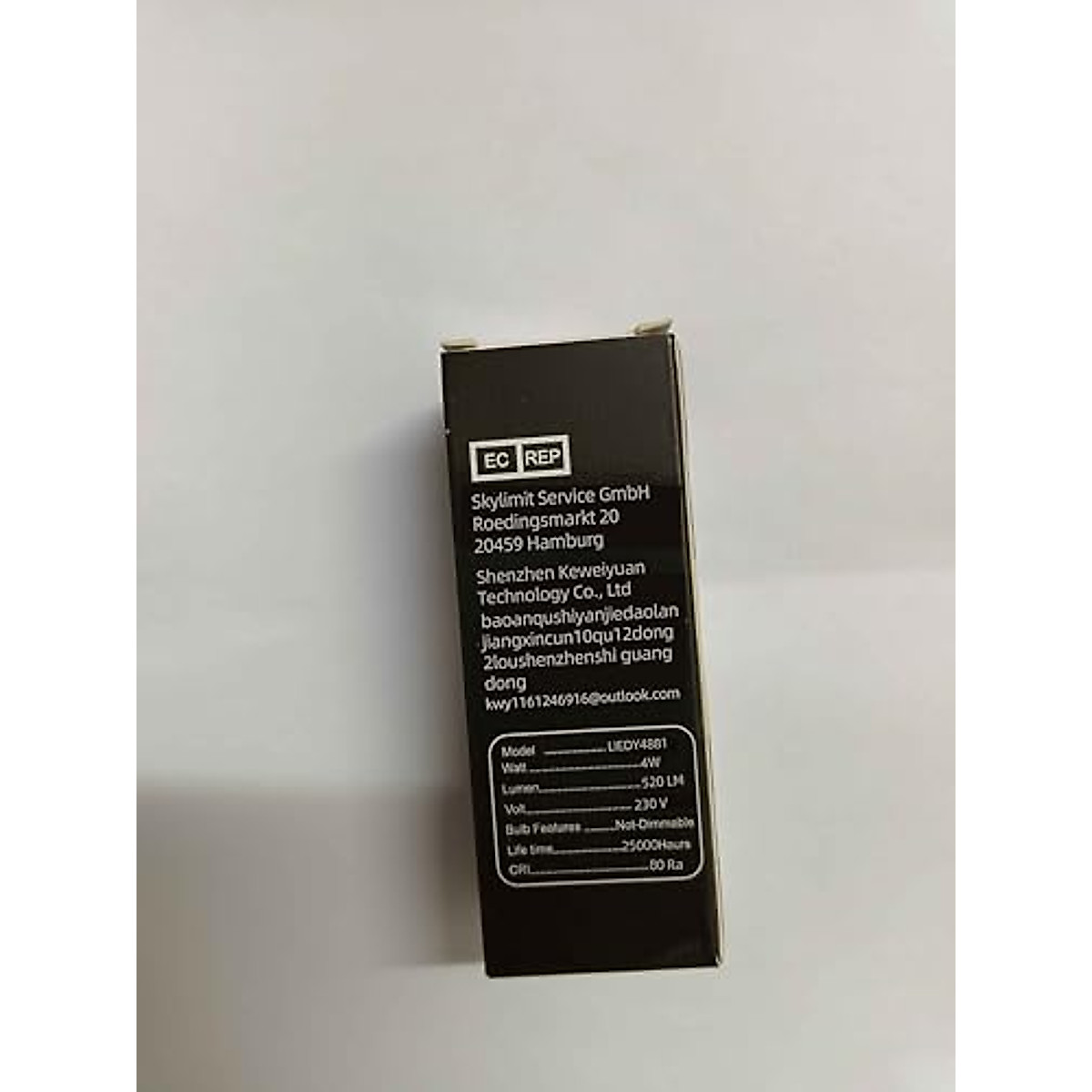 DAPSHU LED AC 100-265v 3.5w Replacement Refrigerator Light Bulb KEI D34l Daylight White 6000K E26 40W Halogen Equivalent 500Lm T10 Corn Medium Screw Base Bulbs Pack of 1