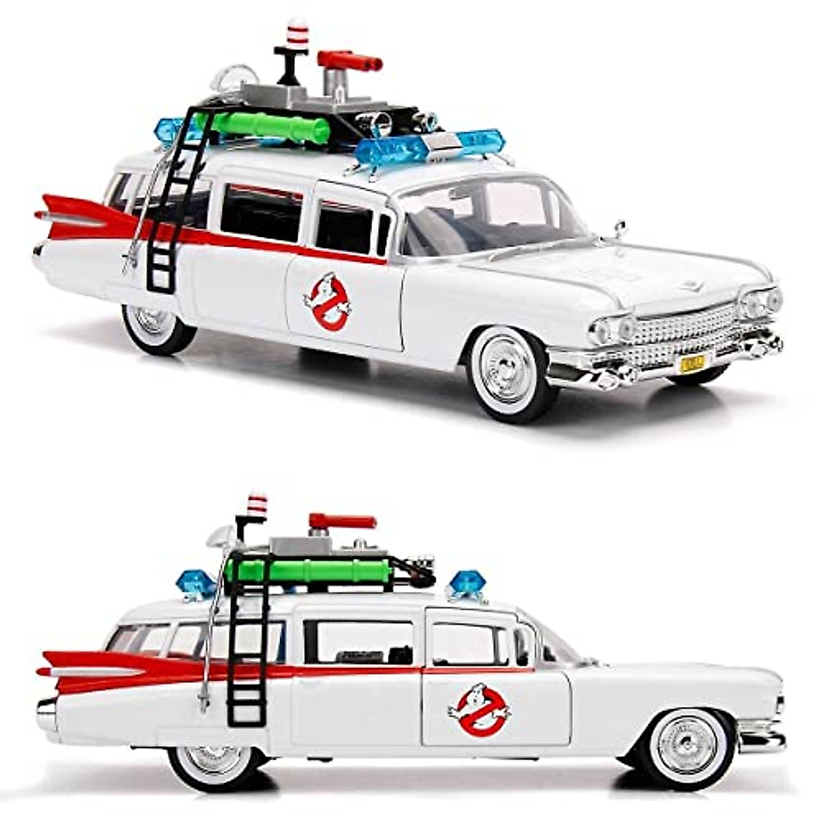 Jada Toys Hollywood Rides: Ghostbusters ECTO-1 White 1: 24 Scale