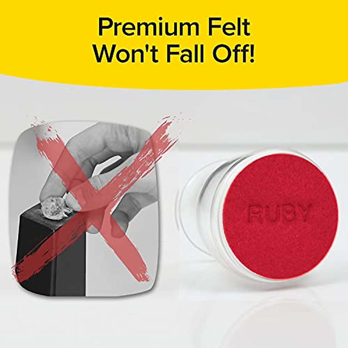 Ruby Sliders SMALL As Seen On TV by BulbHead - Red Means They’re Authentic - Premium Chair Covers Protect Hardwood & Tile Floors - Stretchable - Fits Smaller Furniture Leg Sizes & Most Shapes - 8 Pack