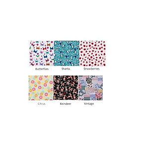 Lunchbox Small Kids Napkins, Pick Your Prints, 12x12 inches, Cotton Single Ply Napkins, Set of 6