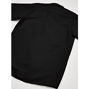 Red Kap Men's Industrial Work Shirt, Regular Fit, Long Sleeve, Black, 2X-Large