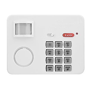 Motion Sensor Alarm,ASHATA Password Home Security Emergency Keypad Alarm Siren Alarm PIR Motion Sensor Detectors Door Window Home Security System