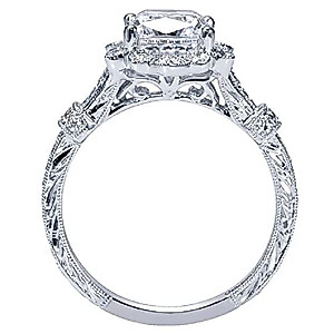 ZJQZBSS S925 sterling silver ring three-dimensional carved diamond ring cubic zirconia romantic proposal ring fashion ladies wedding ring (10)