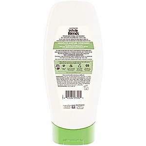 Garnier Whole Blends Nurturing Almond Milk and Agave Extract Weightless Moisture Conditioner for Normal to Dry Hair, Paraben Free, 12.5 fl oz